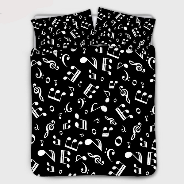 Music Note Printed Bedding Sets - Artistic Pod