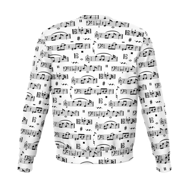 Piano Keys Music Notes Sweatshirt - Artistic Pod