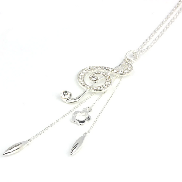 Big Music Note Chain Necklace - Artistic Pod