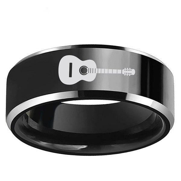 Acoustic & Electric Guitar Ring - Artistic Pod