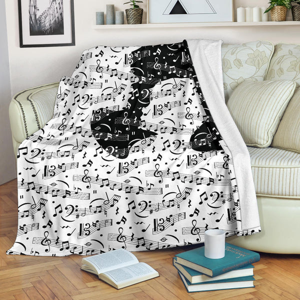 Music Notes Mother Day's Blanket - Artistic Pod