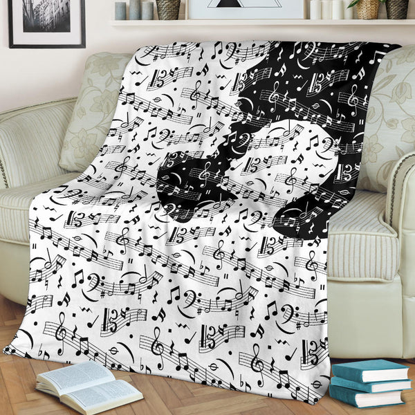 Music Notes Mother Day's Blanket - Artistic Pod