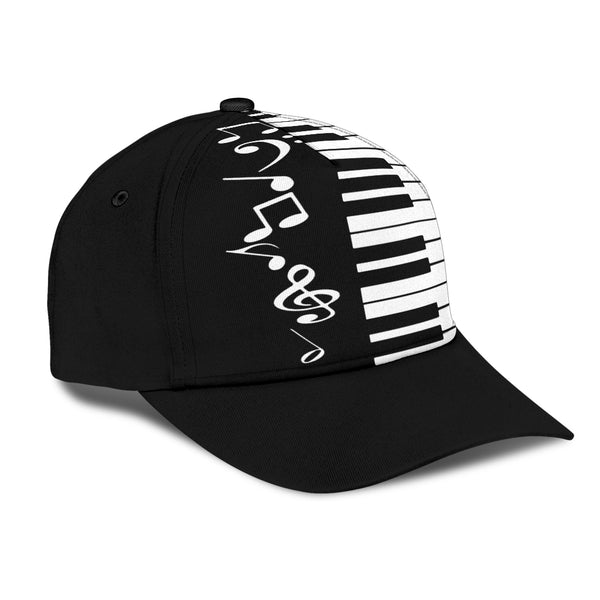 Piano Music Notes Classic Cap - Artistic Pod