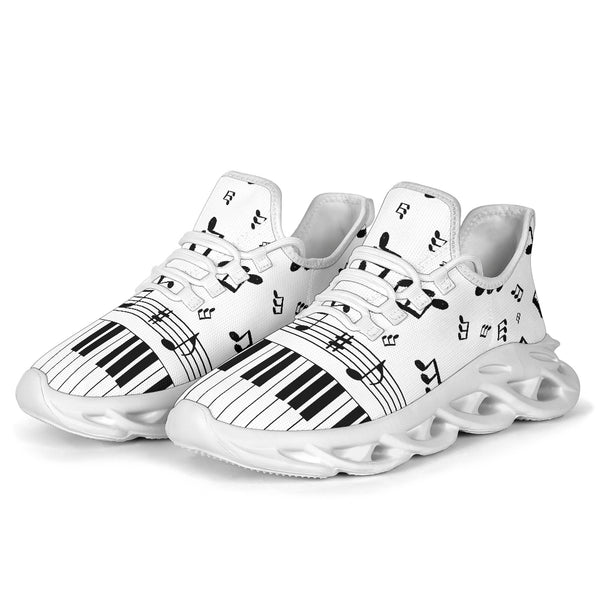 Piano Music Notes Sole Sneakers - Artistic Pod