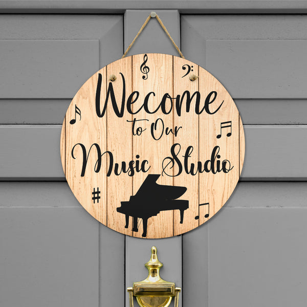 Music Studio Door Sign - Artistic Pod