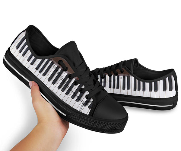 Piano Key Low Top Shoes - Artistic Pod