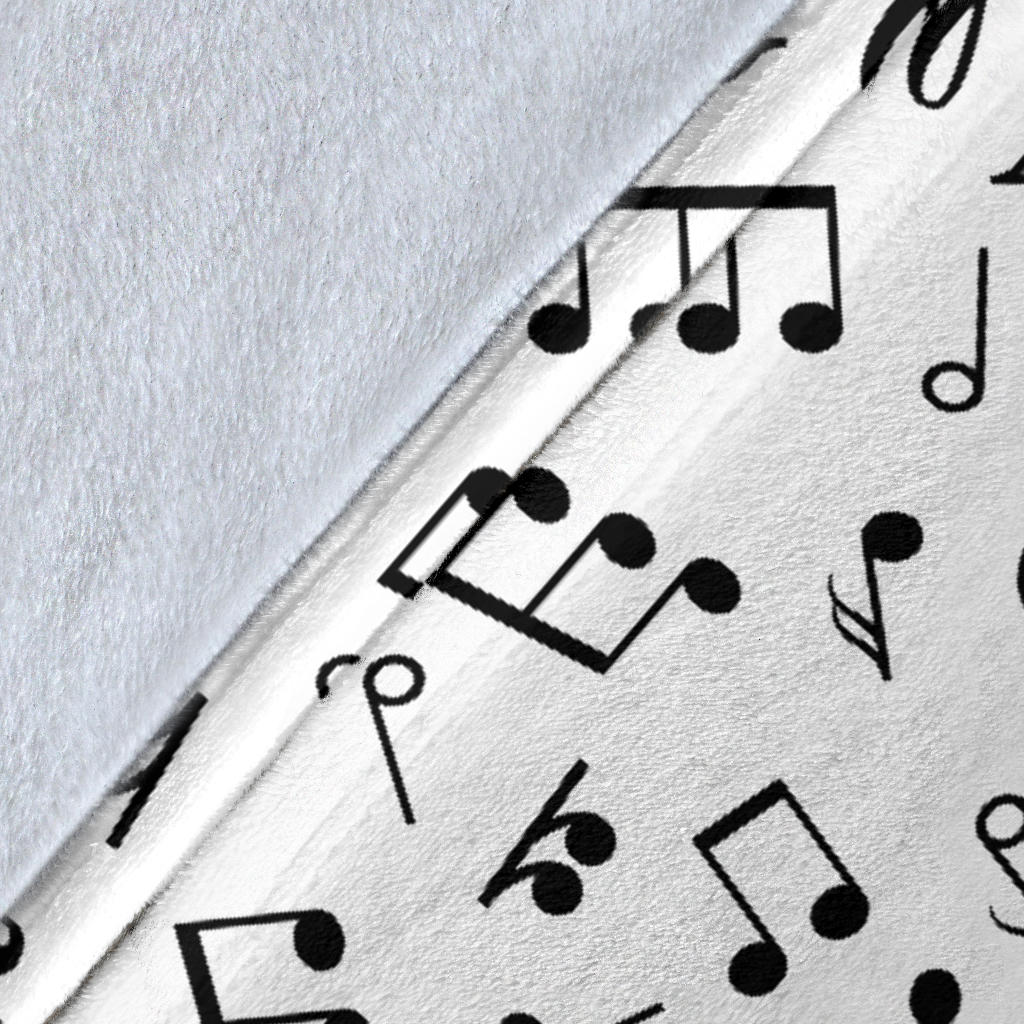 Piano Keys Music Notes Blanket - Artistic Pod