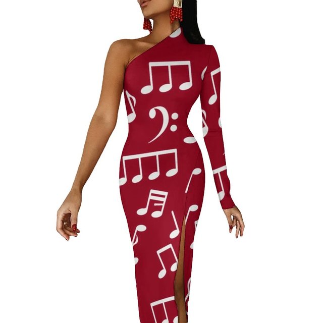 Music Note Maxi Dress - Artistic Pod