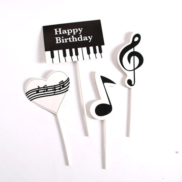 Music Birthday Cake Toppers - Artistic Pod