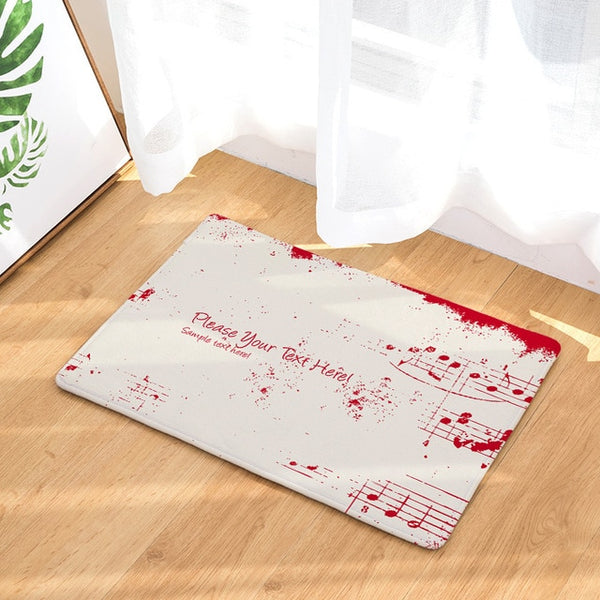 Vintage Music Notes Doormat - Artistic Pod