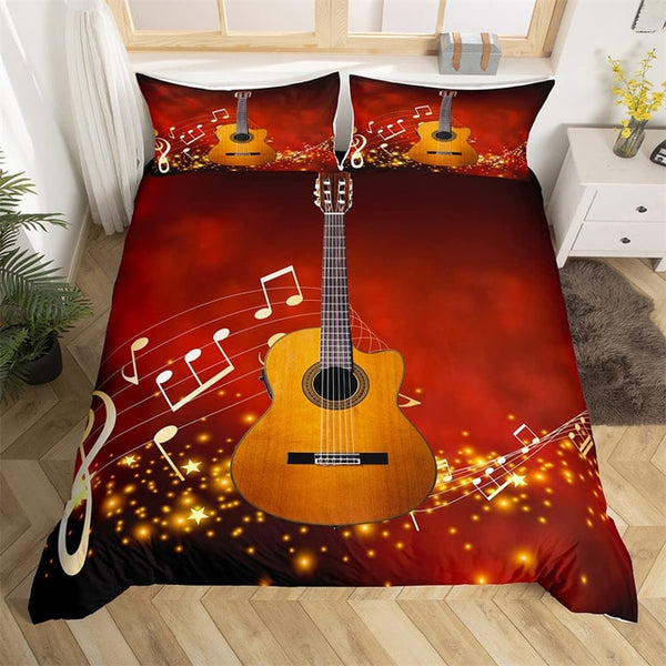 Guitar Piano Music Bedding Set - Artistic Pod