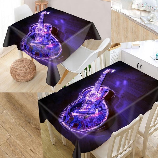 Guitar Music Custom Tablecloths - Artistic Pod