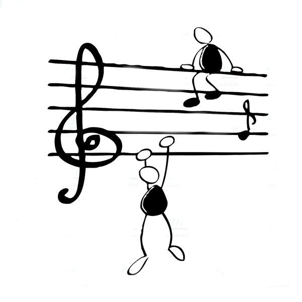 Funny Music Note Sticker™ - Artistic Pod