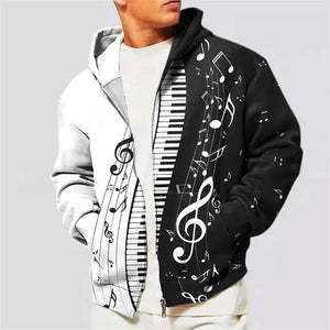 Piano Keys Music Notes Sweatshirt - Artistic Pod
