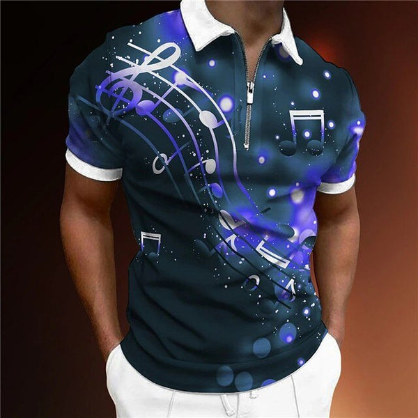 Big Music Note Polo Shirt - Artistic Pod