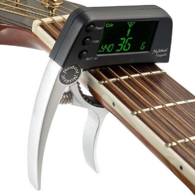 LCD Guitar Capo Tuner - Artistic Pod