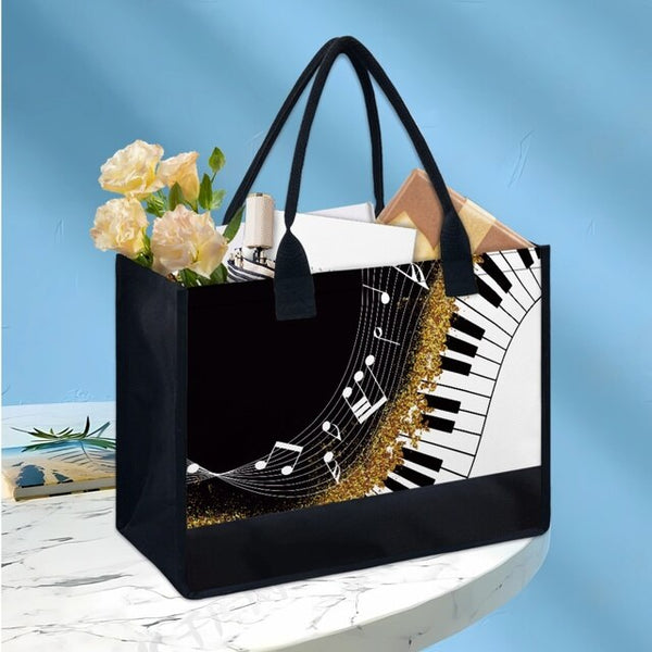 Piano Music Note Shoulder Bag - Artistic Pod