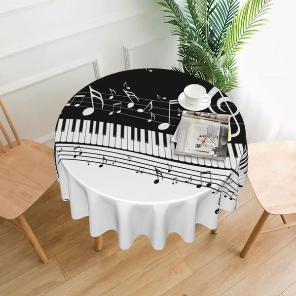 Abstract Piano Keys Tablecloth - Artistic Pod