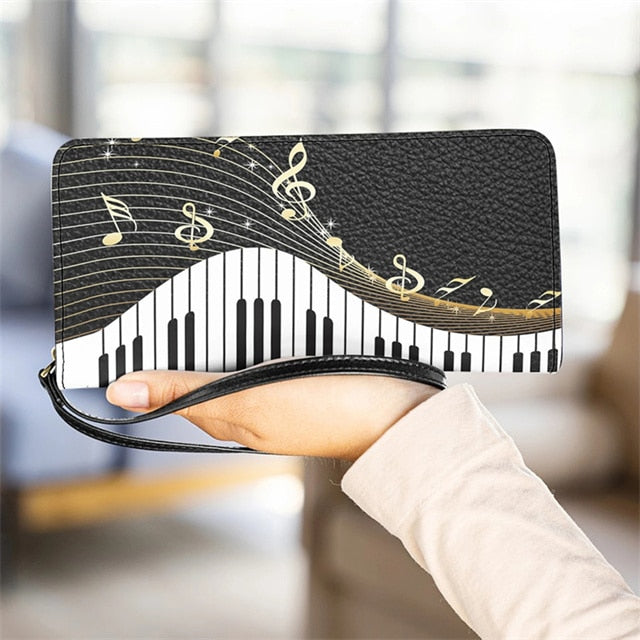 Piano Keys Long Wallet - Artistic Pod