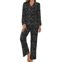 Music Note Casual Pajama Sets - Artistic Pod
